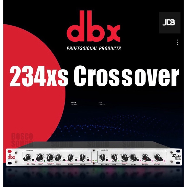 dbx 234XS/XL Stereo 2-/3-Way, Mono 4-Way Crossover | Shopee Malaysia