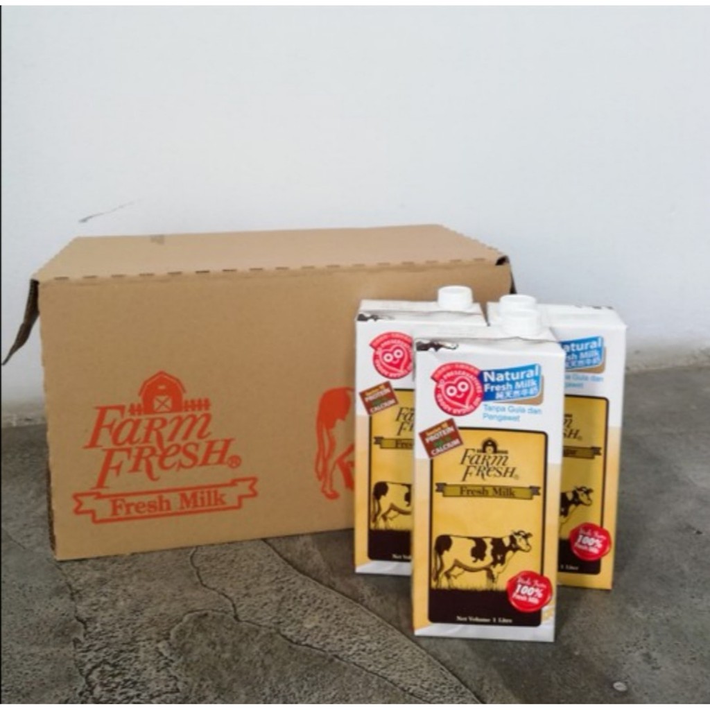 **NEW READY STOCKS** Farm Fresh UHT Fresh Milk 1L X 12PACKETS - 1CARTON ...
