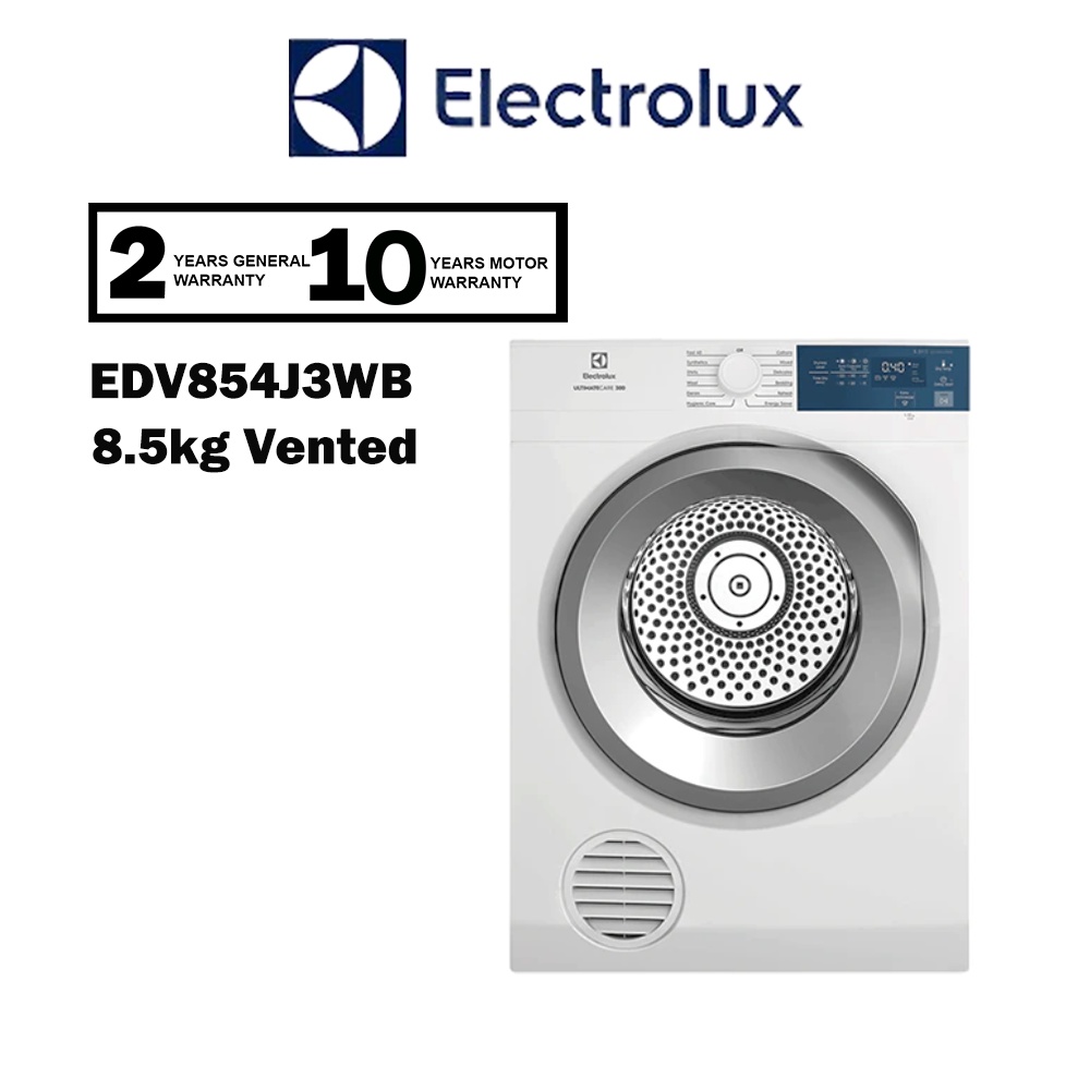 Electrolux 8.5kg EDV854J3WB Ultimate Care 300 venting dryer Mesin ...