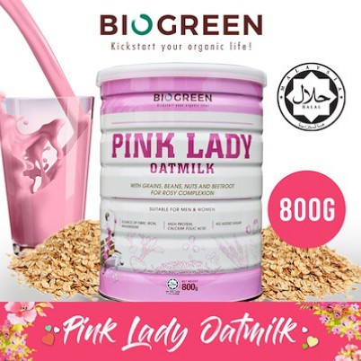 Biogreen Pink Lady Oat Milk 800g | Shopee Malaysia
