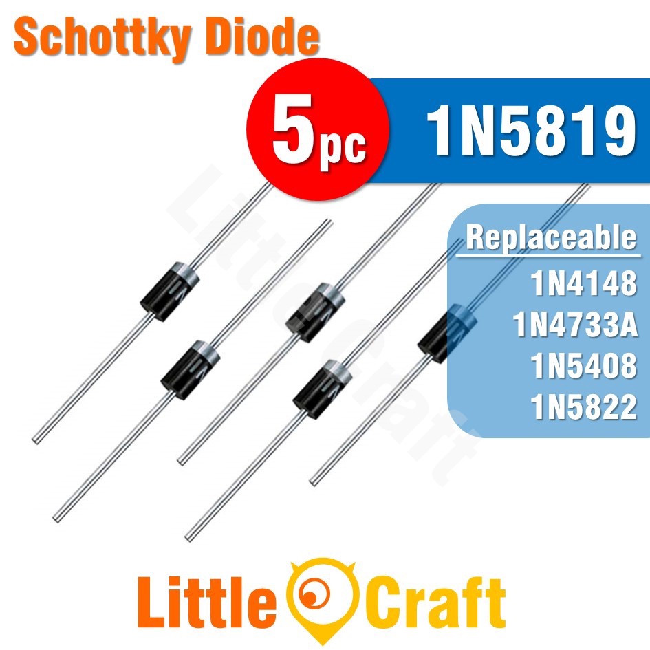 5pcs 1N5819 Diode Schottky Diode | Shopee Malaysia