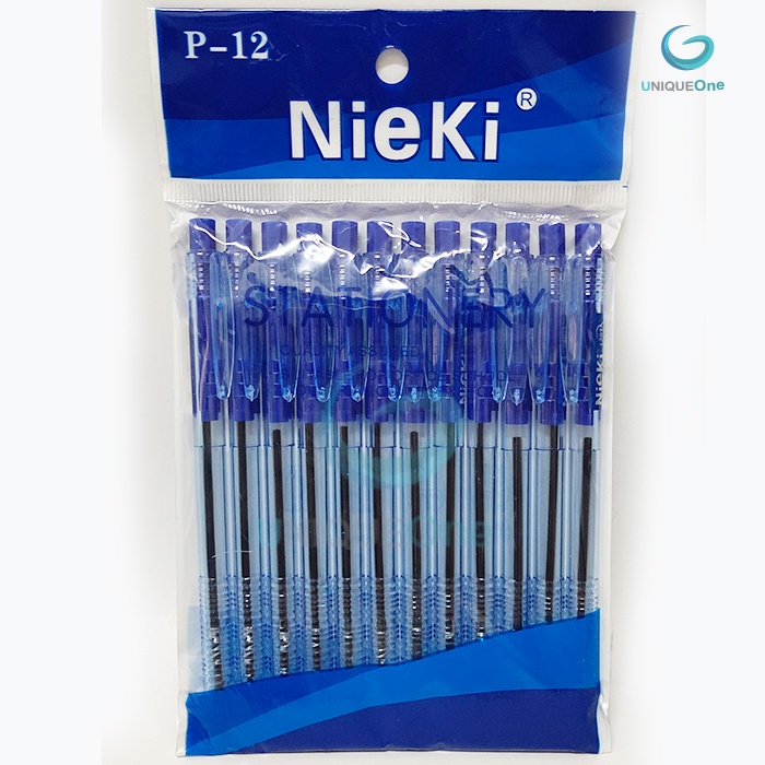 Nieki Ball point Pen NIEKI-309 Value Pack 12 pen Blue color in 1 pack ...