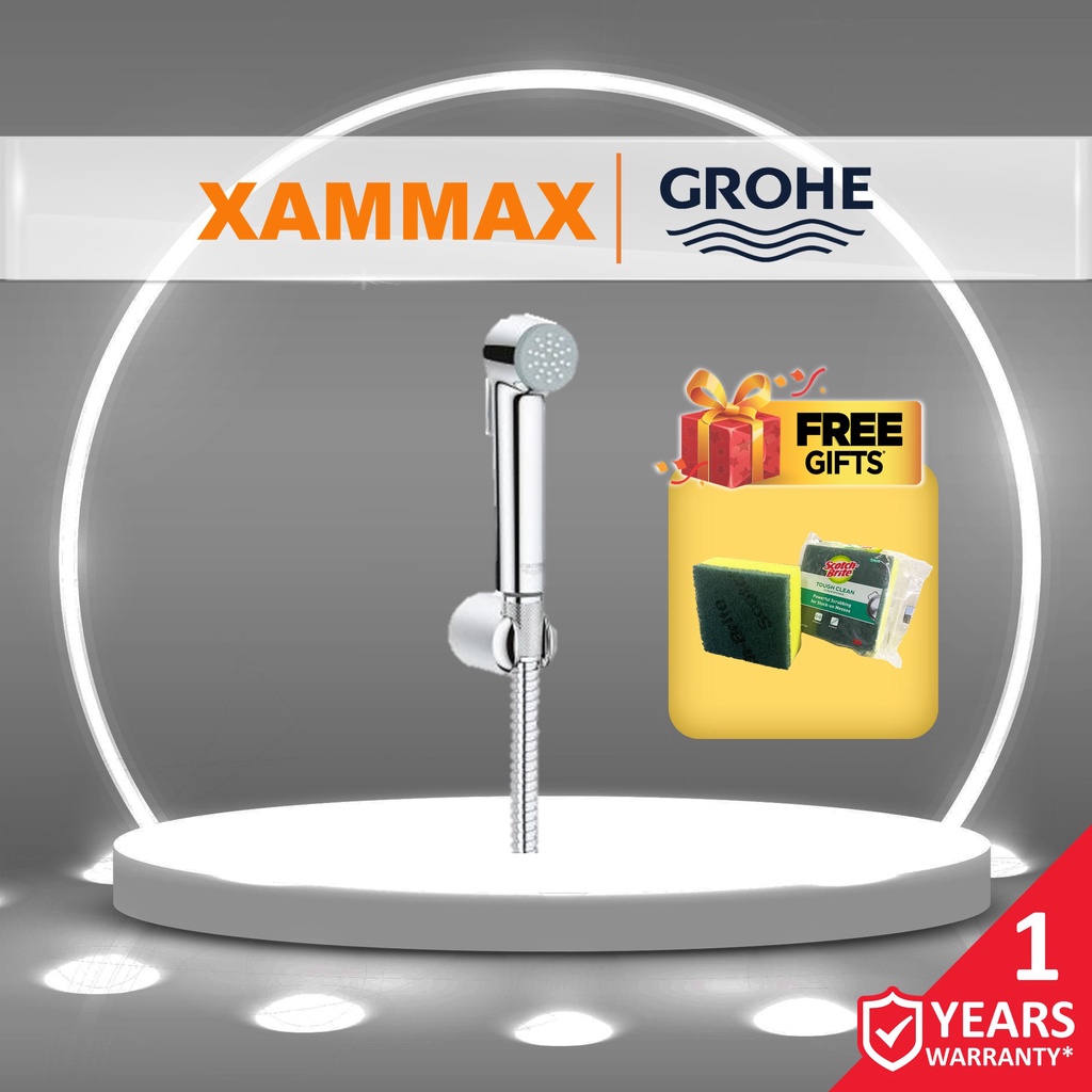 Grohe Hand Spray Bidet 26354000 Tempesta-F Trigger Spray Wall Holder ...