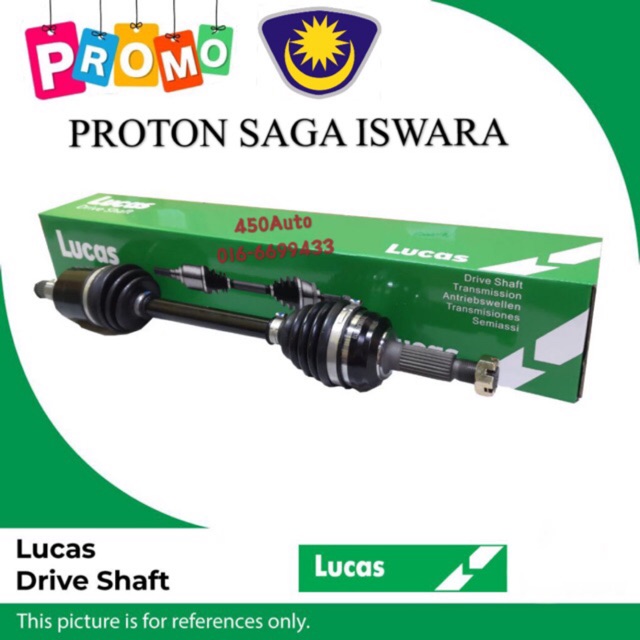 PROTON SAGA ISWARA DRIVE SHAFT SAGA2 LMST LMSS SE RH SHORT / LH LONG ...