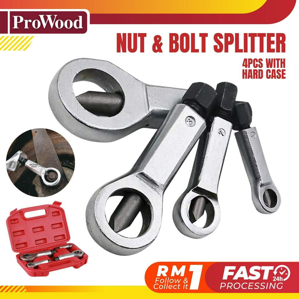 4pcs Heavy Duty Nut Bolt Splitter Breaker For Removing Seized Damaged ...