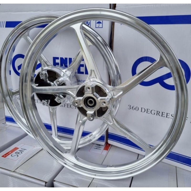 FG511 ENKEI CHROME CNC SPORT RIM 511 Y15ZR RS150 511 Y15 RS150 RS Y16 Y16ZR SILVER FG HONDA RSX ...