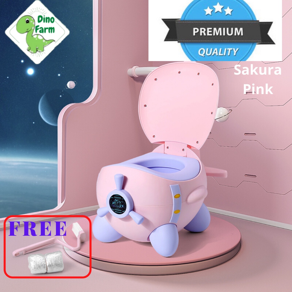 PU SOFT Airplane Potty Training Toilet Bowl MANGKUK TANDAS Baby Potty ...