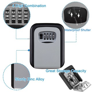 Outdoor Wall Mounted Key Safe Box Key Storage Box Key Box Peti Kunci ...