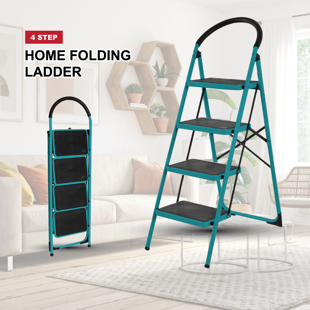 4 / 5 / 6 Steps Heavy Duty Home Foldable Ladder With Hand Grip Folding ...
