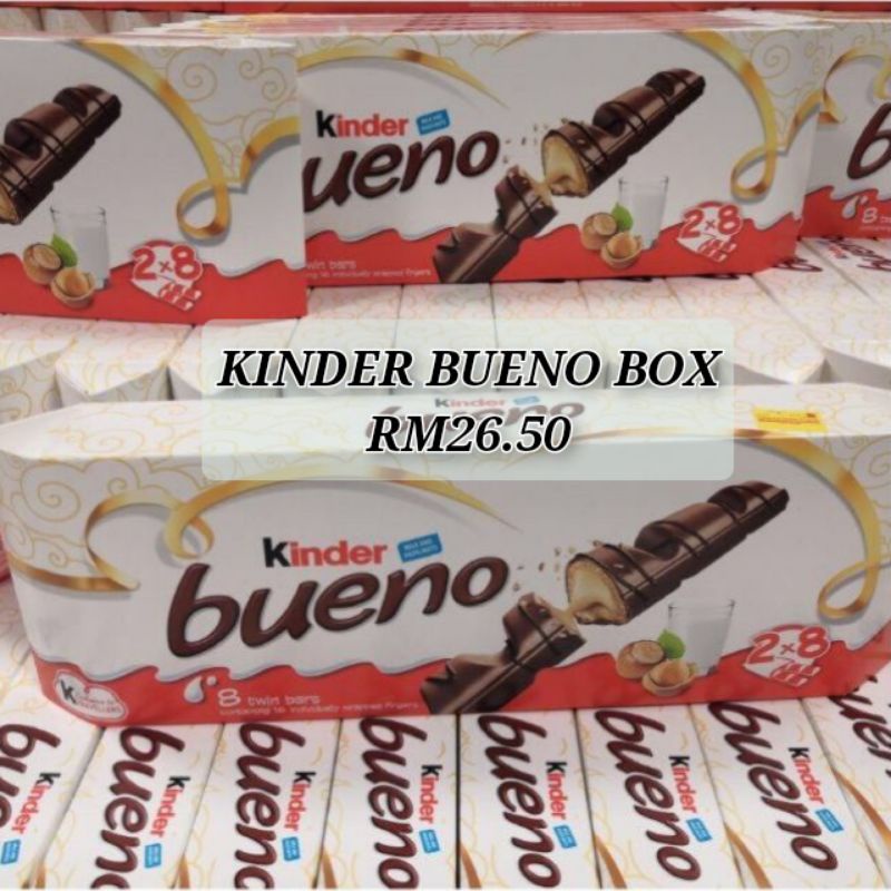 Kinder Bueno Box 8pcs FREE BUBBLE WRAPPING | Shopee Malaysia