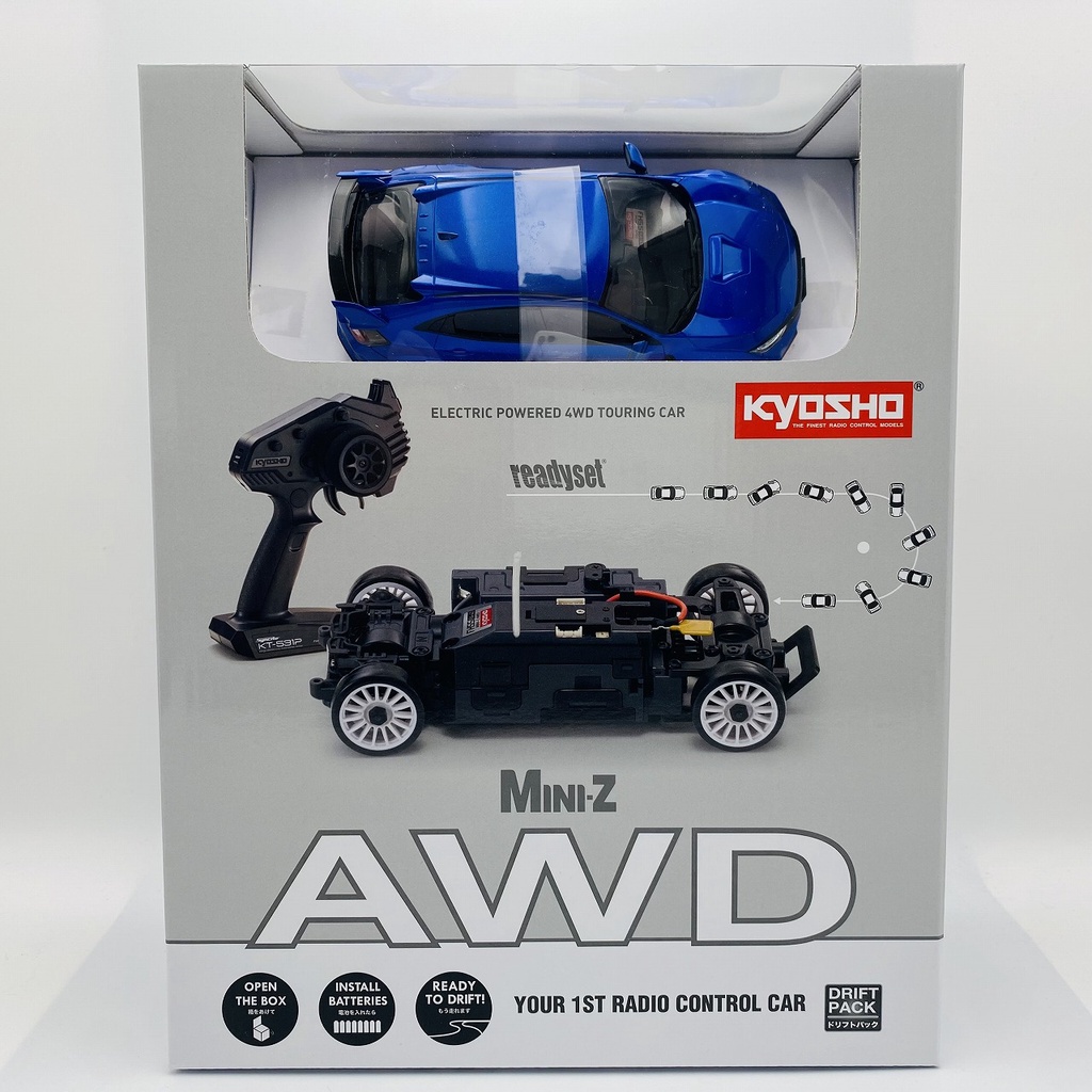 Kyosho MINI-Z Ready Set AWD Honda CIVIC Type-R Brilliant Sporty Blue ...