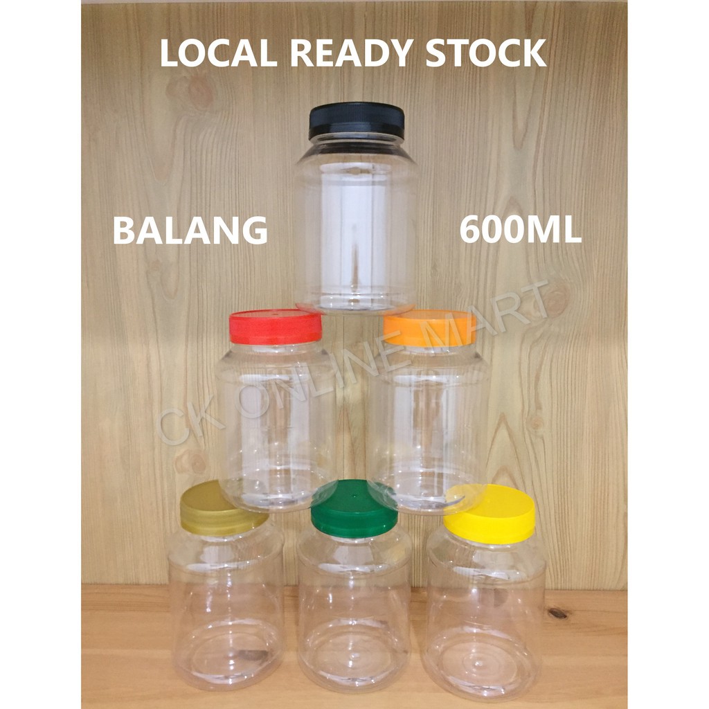 Balang kuih |balang kuih raya| ⚡️ready stock⚡️ balang kuih/balang kueh/balang raya plastik 600ml ...