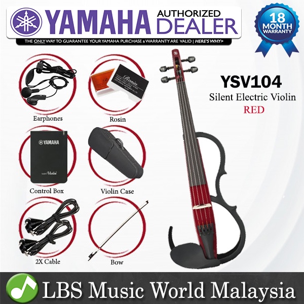 Yamaha YSV104 Silent Series Electric Violin Complete Set With Case (YSV 104) | Shopee Malaysia