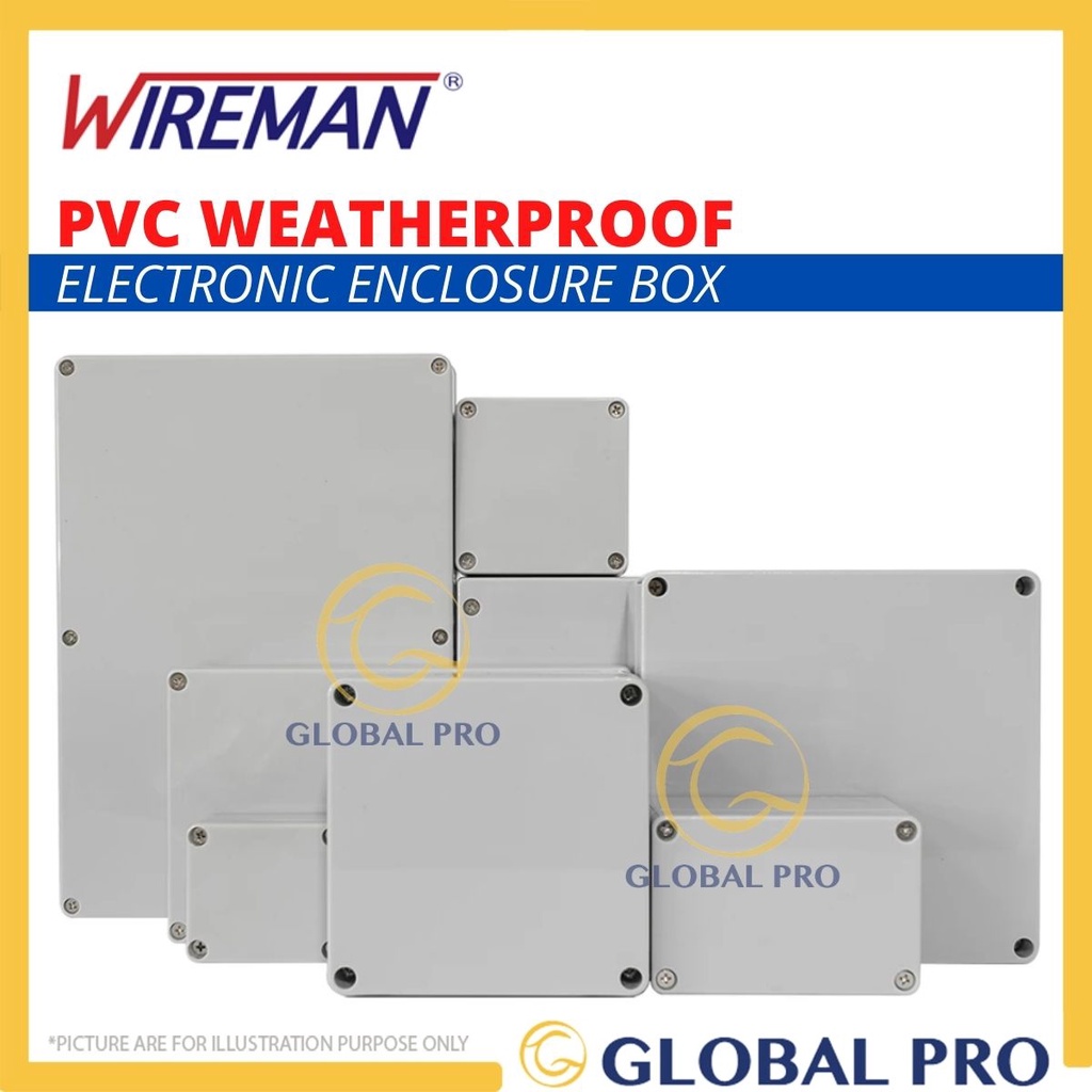 WIREMAN PVC Multipurpose Waterproof / Weatherproof Electronic Project ...