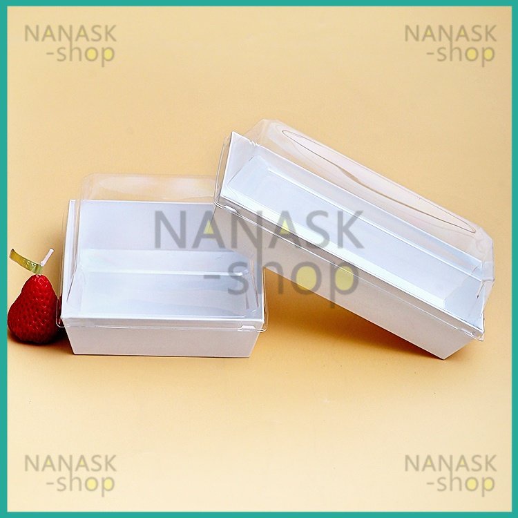 Kraft/White Paper Square and Rectangular Cake Box with Transparent Lid ...