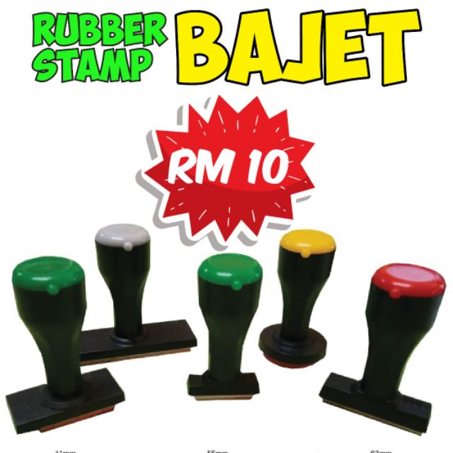 RUBBER STAMP (GETAH MERAH) | Shopee Malaysia