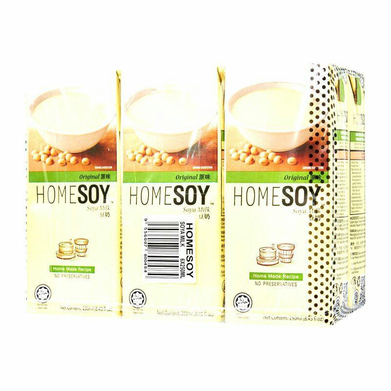 HOMESOY ORIGINAL SOYA MILK 6 x 250 ml Drink Minuman | Shopee Malaysia