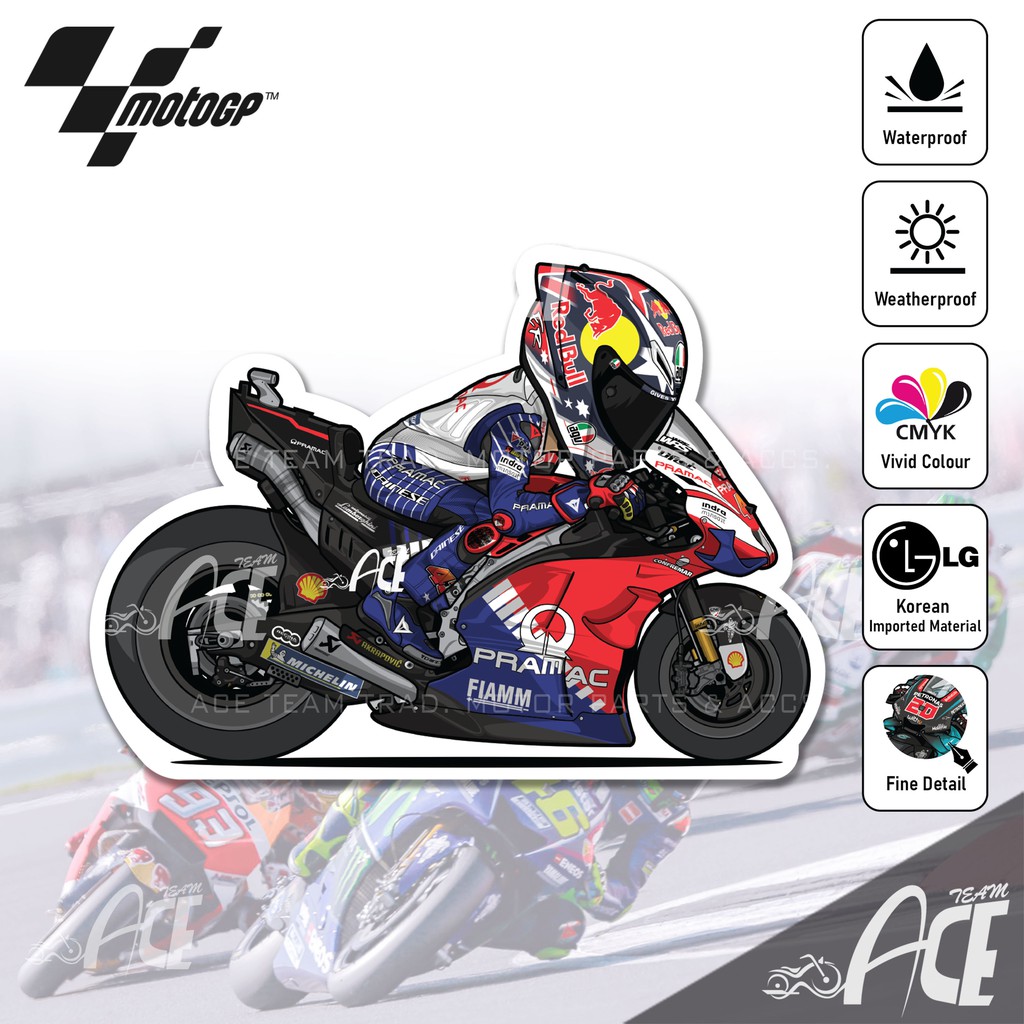 [NEW] Moto GP Sticker Pramac Racing Ducati Team Jack Miller Honda ...