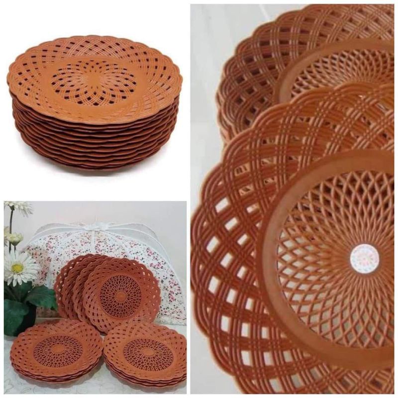 Plastic Rattan Woven Plate | Shopee Malaysia