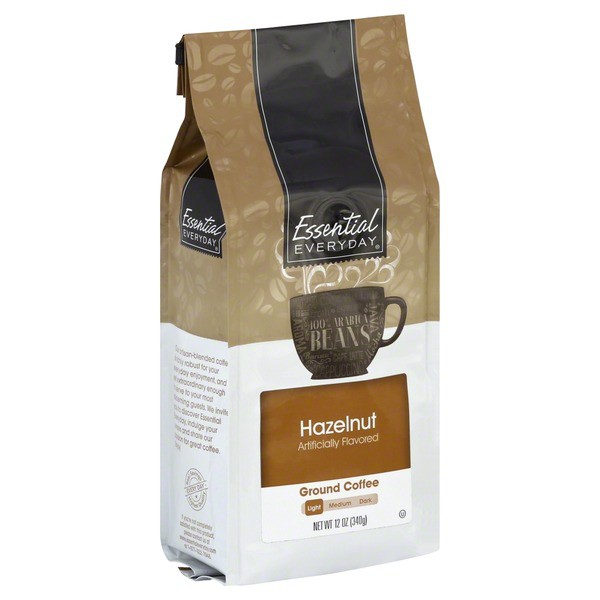 Essential Everyday Coffee, Ground, Medium, Hazelnut 12 oz (340g ...