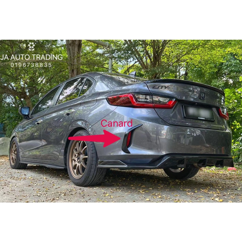 HONDA CITY GN2 REAR DIFFUSER & REAR CANARD WITH BLACK COLOUR BY JA AUTO ...