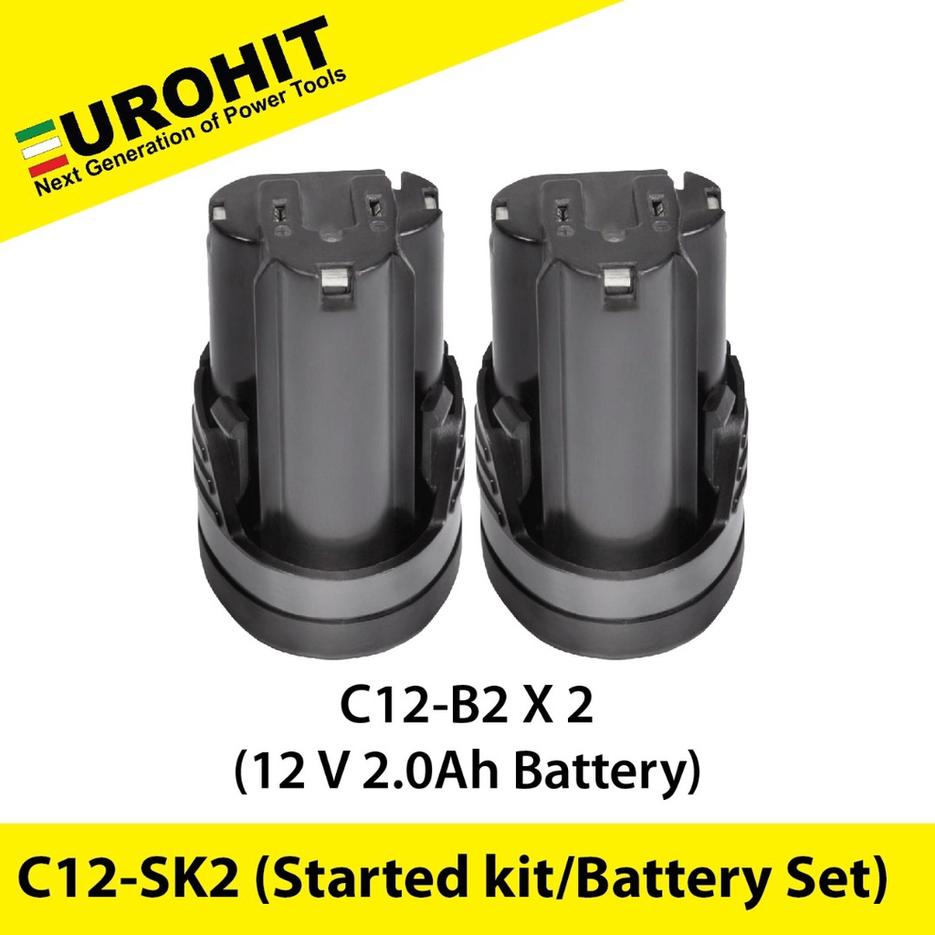 [EUROHIT] 12V | C12-B2- EH699 | 2.0 AH Lithium-Ion Battery Battery Charger Europa hilt | Shopee ...