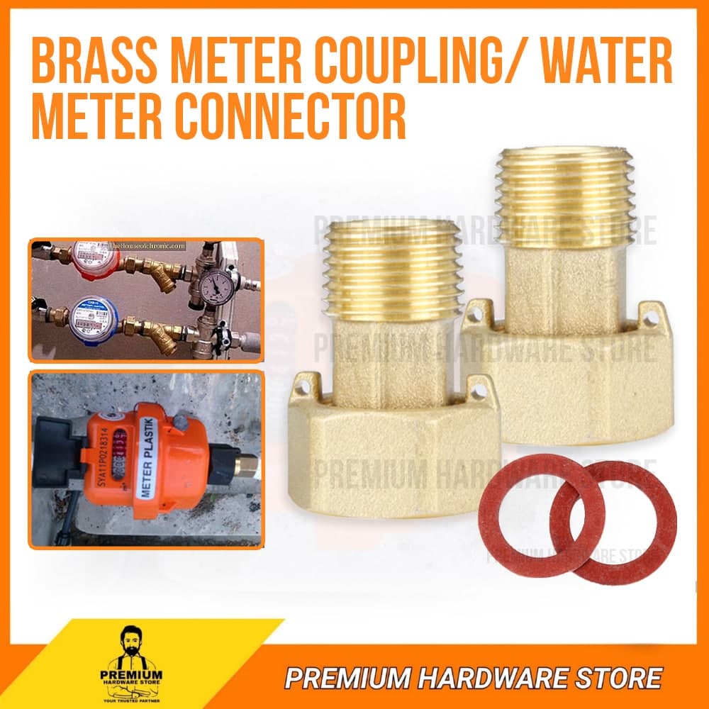 BRASS METER CONNECTOR / WATER METER COUPLING / WATER METER CONNECTOR ...