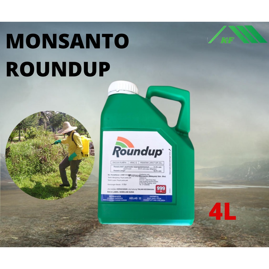 MONSANTO ROUNDUP HERBICIDE 4L | Shopee Malaysia