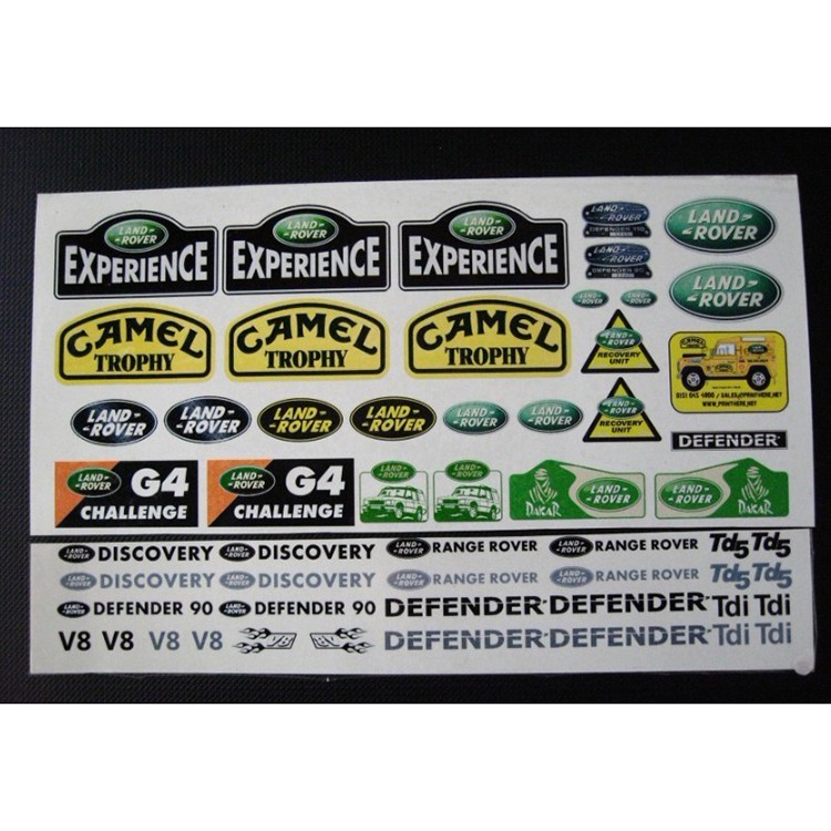 Lot Decal Land Rover DEFENDER Logo Sticker For 1/10 TRAXXAS TRX4 SCX10 ...