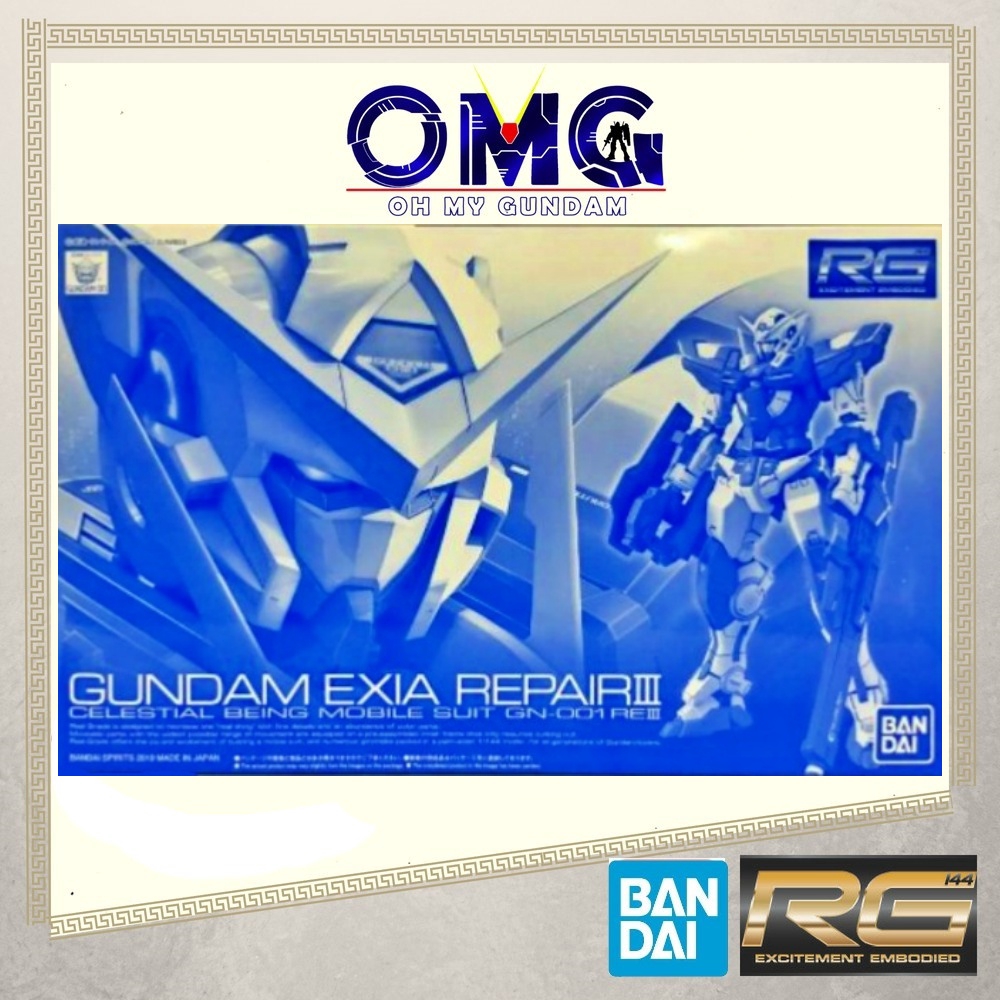 Pbandai RG Exia Repair III Premium Gundam Exia Repair R3 Exia R 3 Exia ...