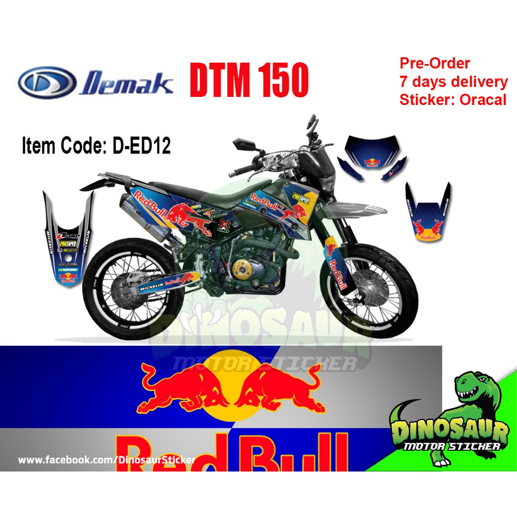 DTM 150 Sticker #Redbull | Shopee Malaysia