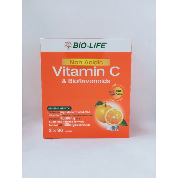 Bio-Life Non Acidic Vitamin C & Bioflavonoids 90'sx2 | Shopee Malaysia