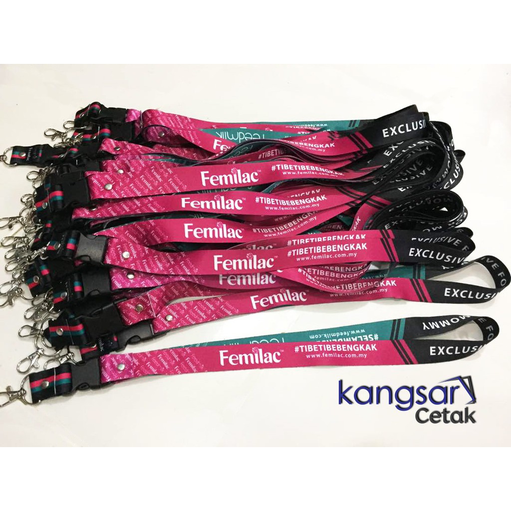 LANYARD CUSTOM DESIGN 10pcs Custom Sublimation Printing Polyester ID ...