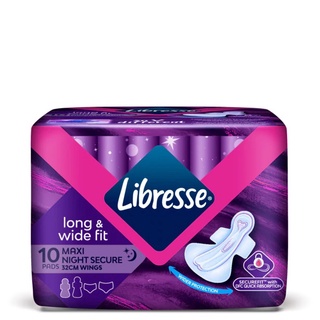 Libresse Maxi Night Secure Wings Longer Wider 41cm (6s)/32cm (10s ...