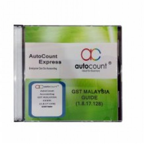 AutoCount Express Accounting Workbook CD (GST Malaysia Manual Guide ...