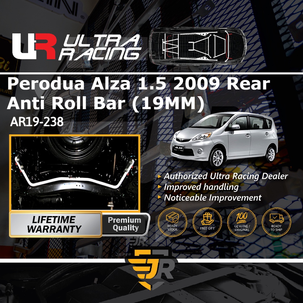 Ultra Racing Safety Bar Perodua Alza 2009+ 1.5 Rear Anri Roll Bar Rear ...