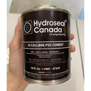 HYDROSEAL CANADA 45 CALLIBRE PVC CEMENT / GREY 16 oz (473ml) (Canada ...