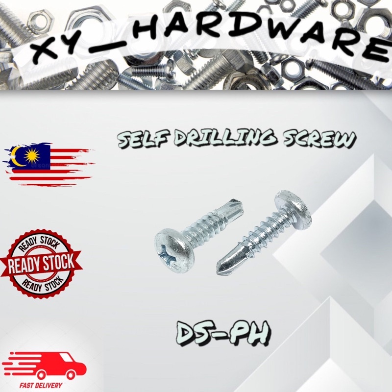 Self Drilling Screw Packing Ds-Ph Ekor Udang Skru Skru Bumbung Screw ...