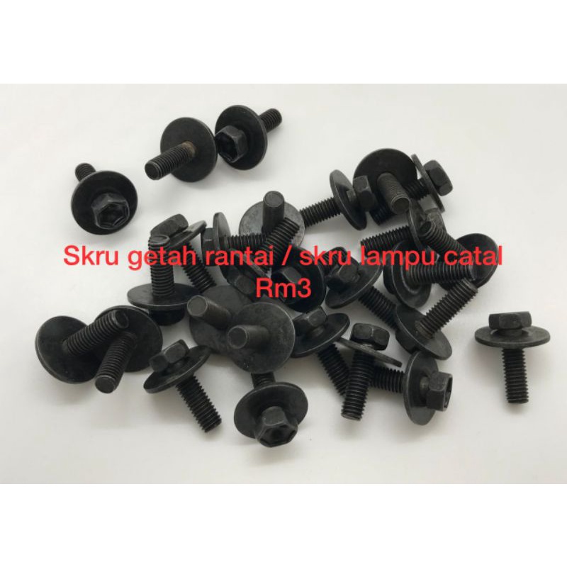 SKRU GETAH SWING ARM PELAPIK RANTAI skru lampu RXZ Mili catalyzer ...
