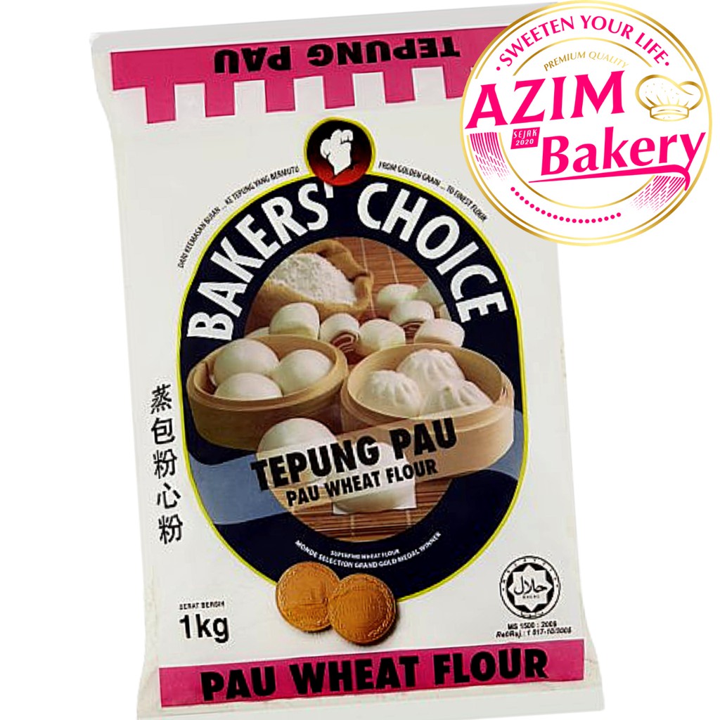 Tepung Pau 1kg Bakers Choice | Pau Wheat Flour (Halal) by Azim Bakery ...