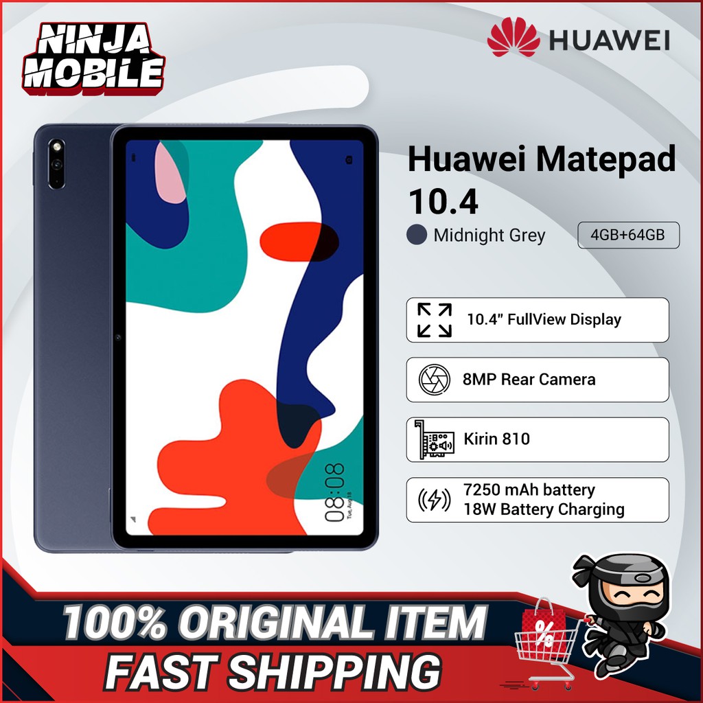 HUAWEI MATEPAD 10.4" (LTE/WiFi)/BAH3-L09 (4GB+64GB) ORIGINAL HUAWEI MY ...
