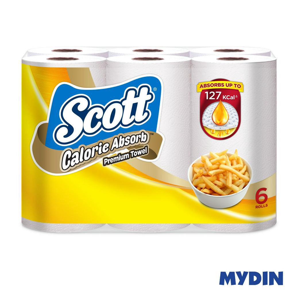 Scott Calorie Light Kitchen Towel 60 Sheets x 6 Rolls | Shopee Malaysia