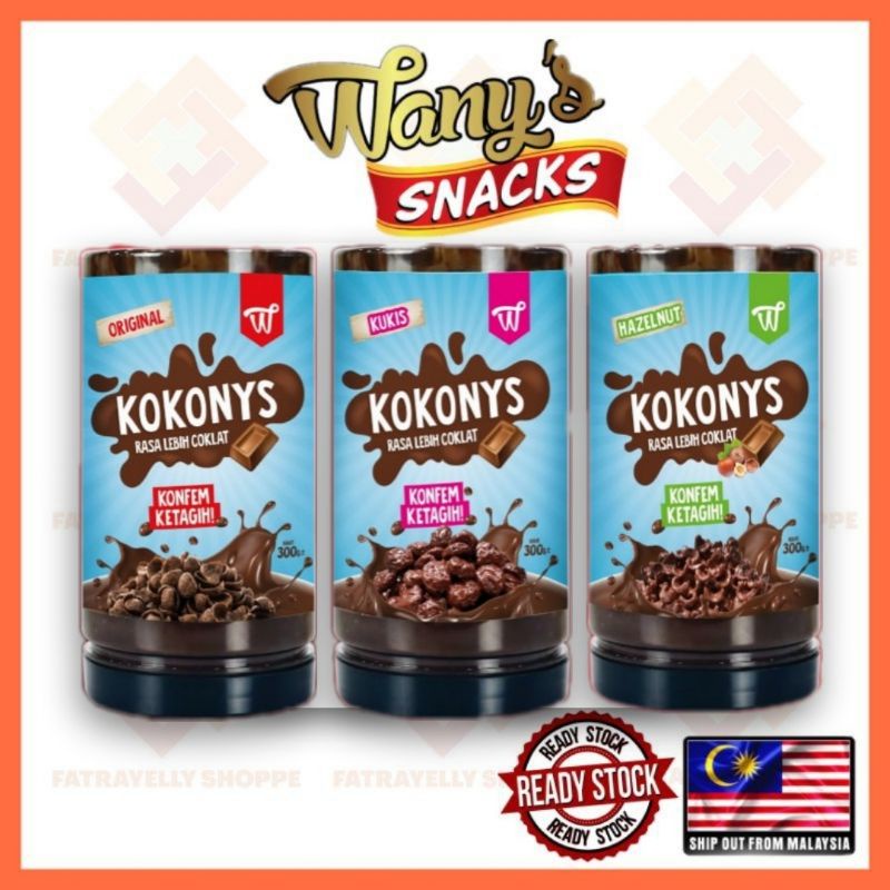 [WANY'S SNACKS] Kokonys Kokojar Chocojar Chocodap Original/Kacang ...