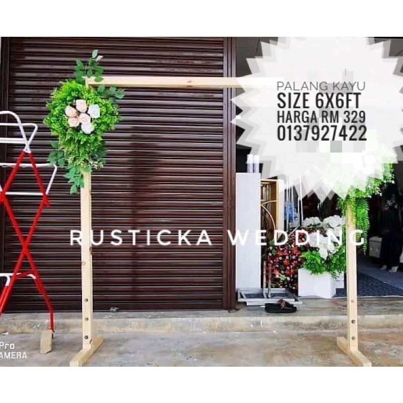 Jetset Kayu Palet Lurus Backdrop Pelamin Jackset Bulat T Wedding Stage ...