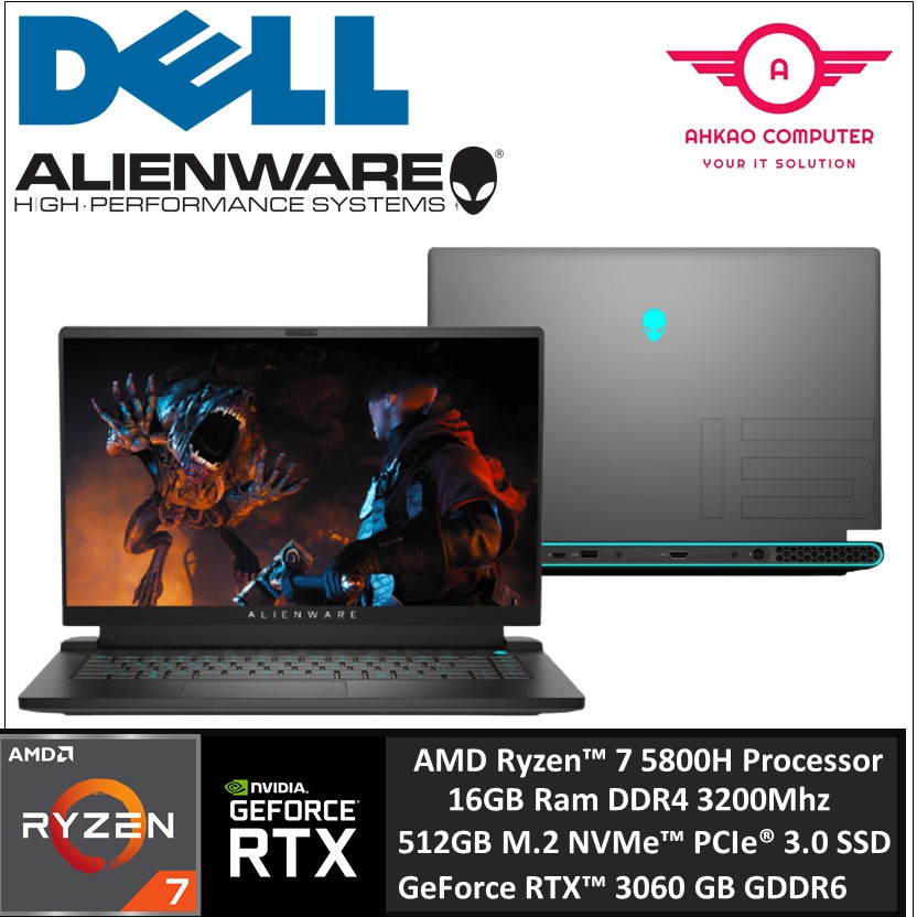 Dell Alienware M15 R5 581656G-3060-W11 15.6'' FHD 165Hz Gaming Laptop ...