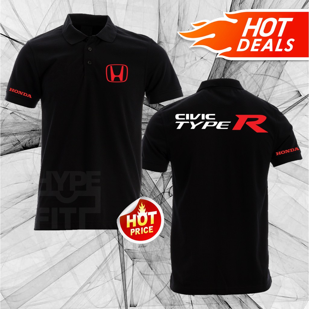 NEW Honda Civic Type R Polo Car T-Shirt Ready Stock City Accord ...