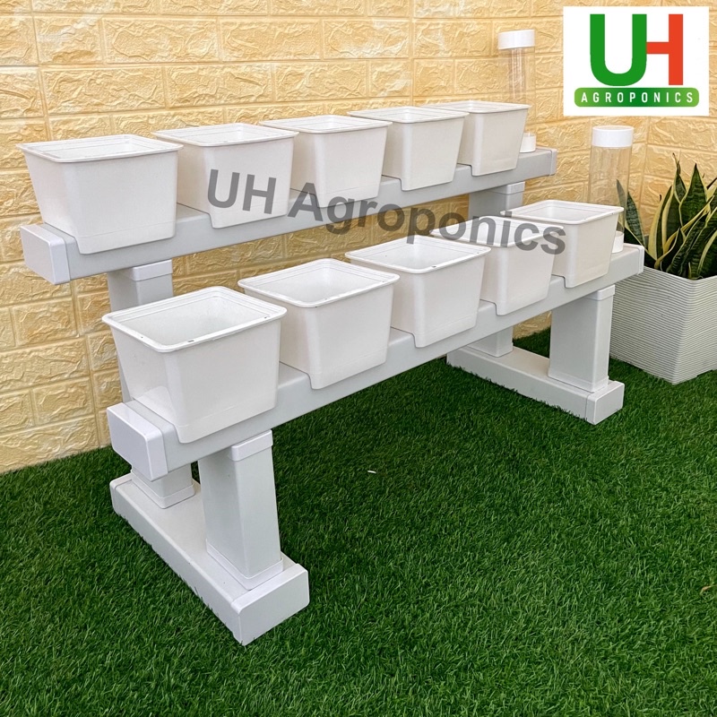 SET HYDROPONIK UHA-05B | HYDROPONIC SET WITH 10 POT | Shopee Malaysia