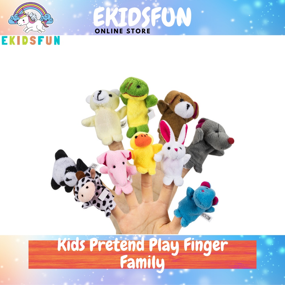 Kids Play Finger Family Finger Soft Toys (Animal and Family Type ...