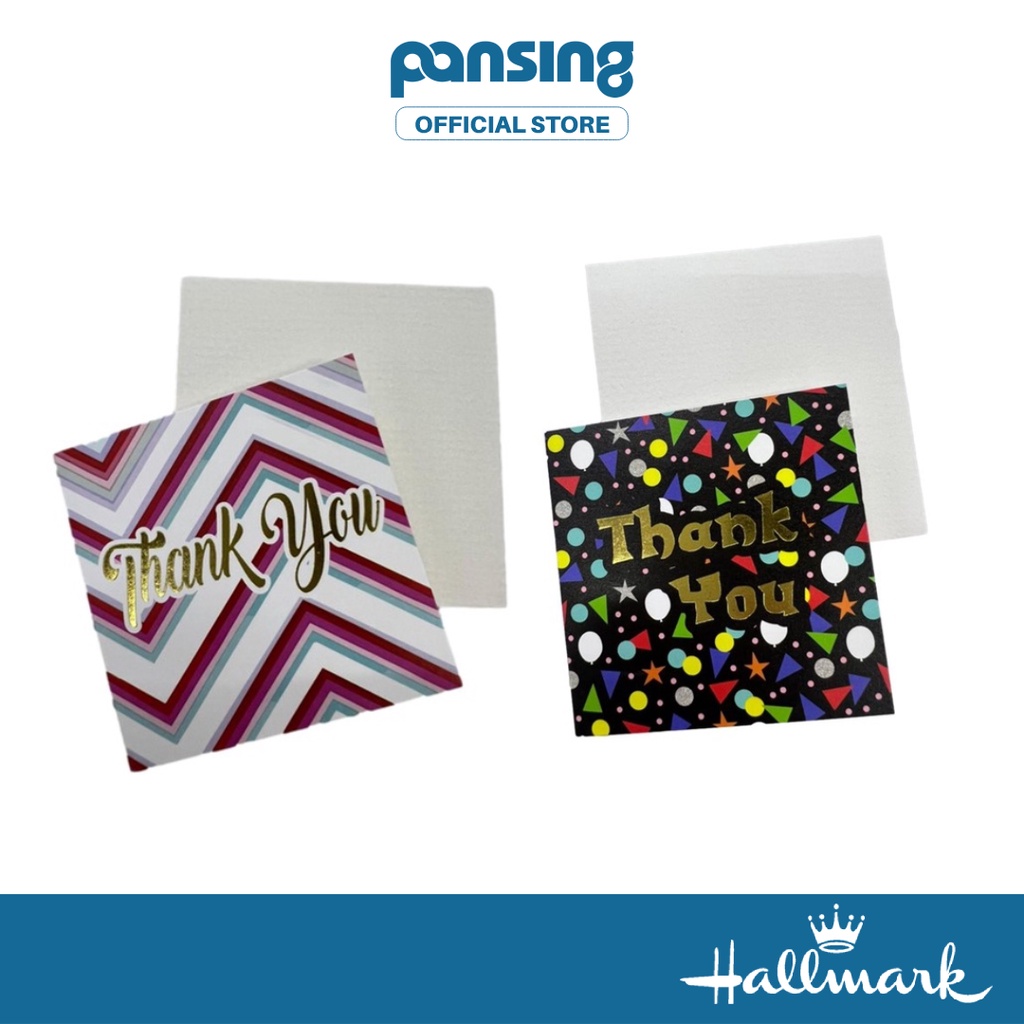 Hallmark Thank You Gift Tag Small Thank You Greeting Card | Shopee Malaysia