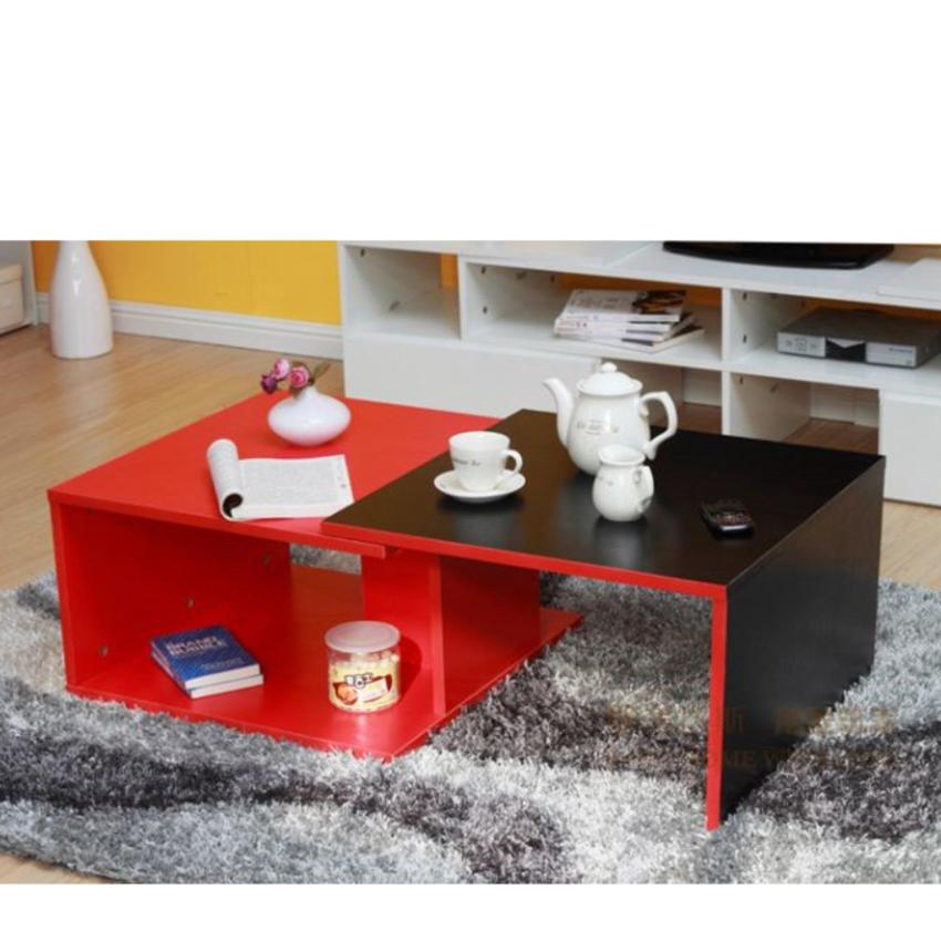 [READY STOCK] Modular Wooden Coffee Table (BlackRed) | Shopee Malaysia